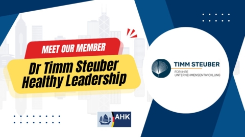 Meet Our Member: Dr Timm Steuber Healthy Leadership